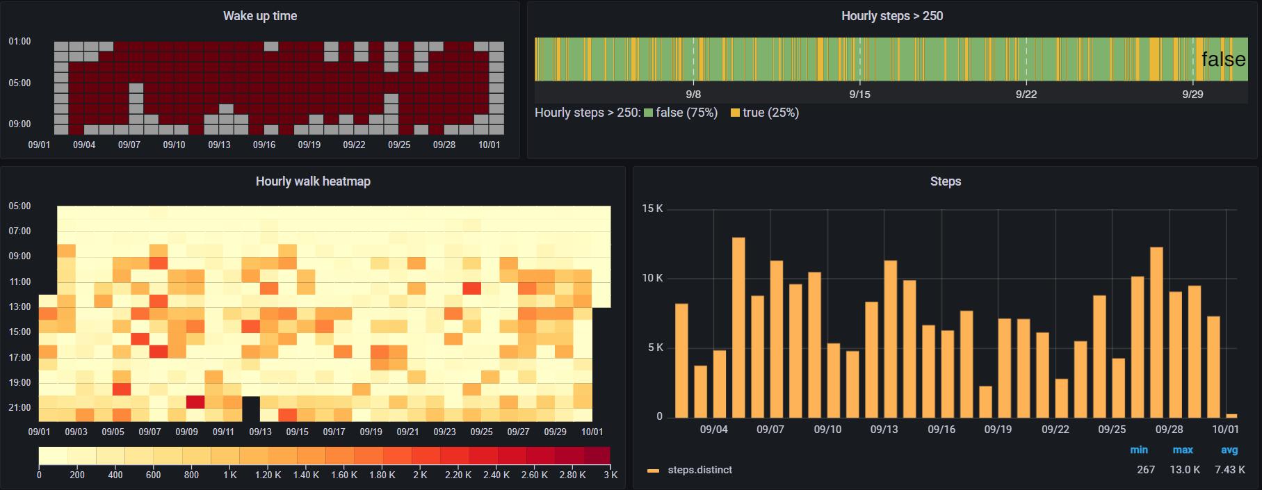 Fitbit dashboard setup | Arpan's Website